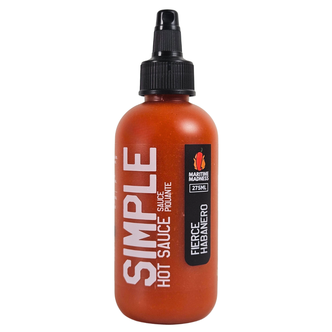 275mL Simple Fierce Habanero Hot Sauce - Bold & Fiery – Maritime Madness
